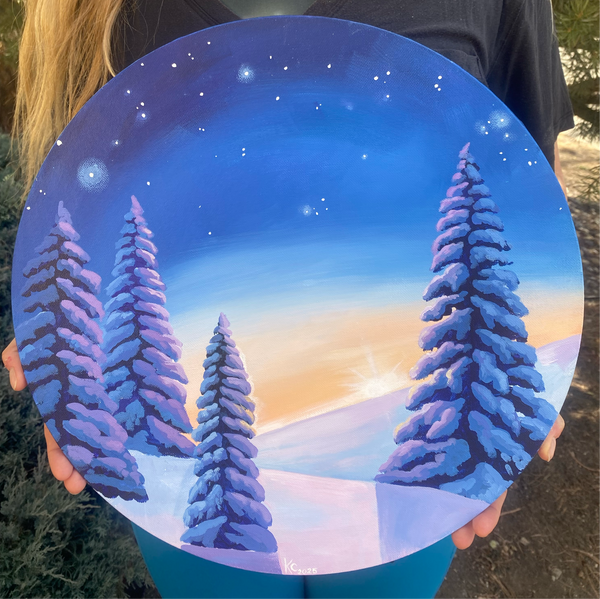 “Twilight Sunset” Original Painting – Kirstie Connon Art